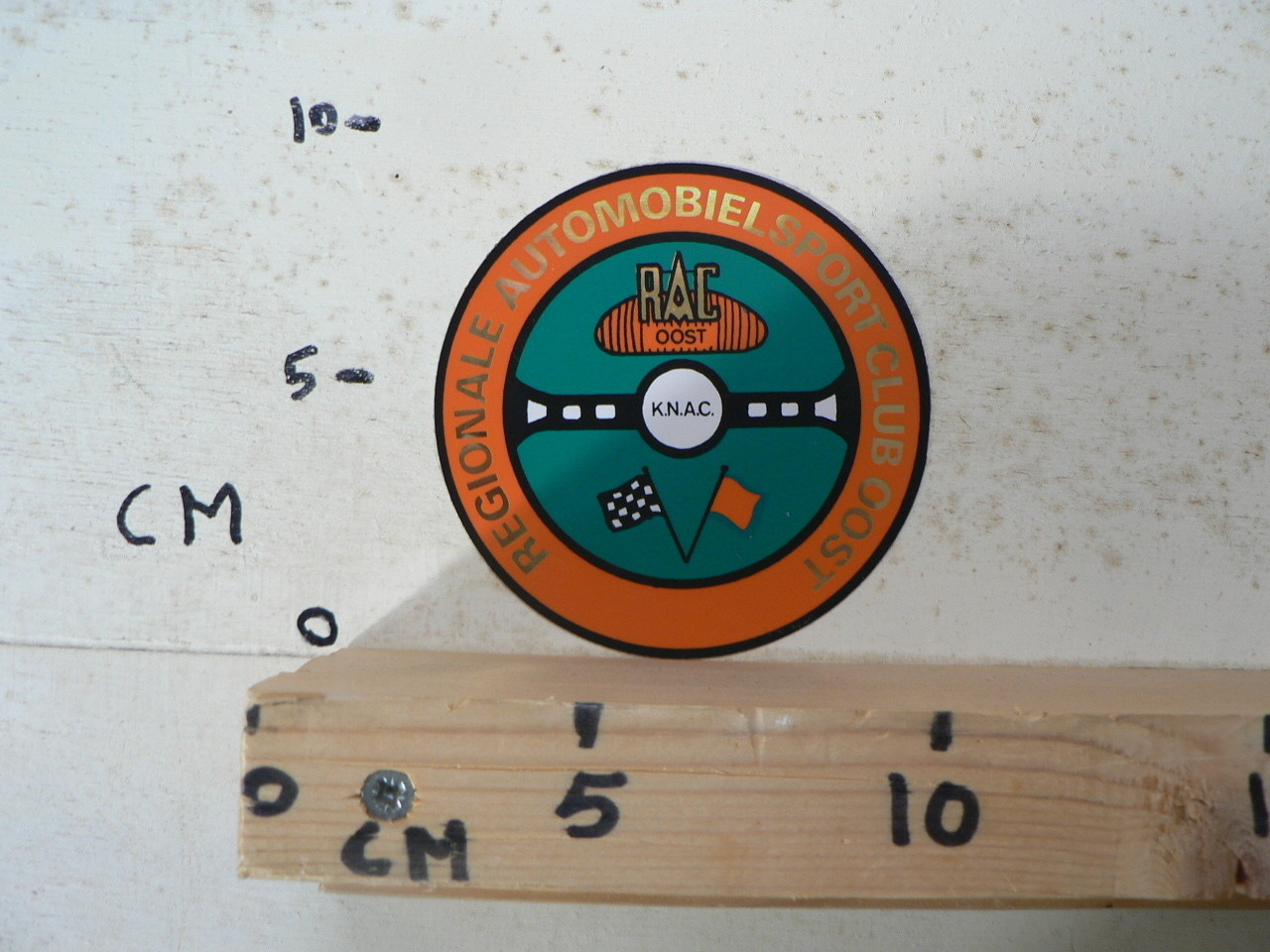 STICKER,DECAL KNAC RAC OOST REGIONALE AUTOMOBIELSPORT CLUB OOST CAR ...