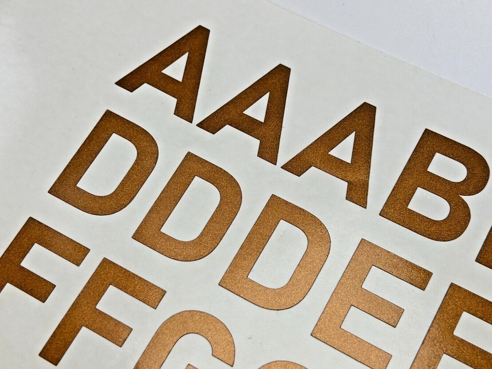 3X Alphabet & 0-10 Vinyl Decal Numbers - Mailbox, Wall, Address, Locker ...