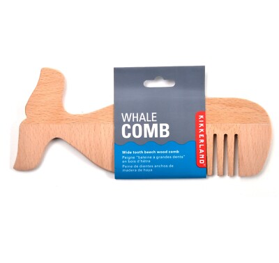 Wide Tooth Beech Whale Wood Comb by Kikkerland - New unused Ex-stock | eBay