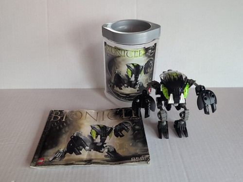 Lego Bionicle Nuhvok #8561 - Set with Canister and Instructions - Used ...