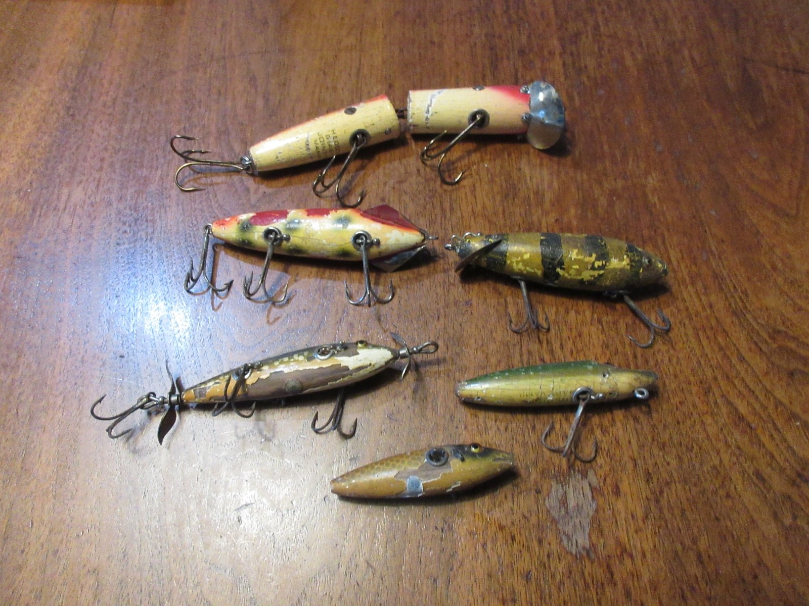Vintage Lot of 6 Heddon Warriors 150 100 Vamp Crab Wiggler 1600 | eBay