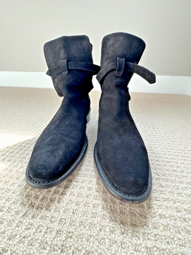 Size 12.5 Thursday boot company Rogue Jodhpur Mens black suede boots | eBay