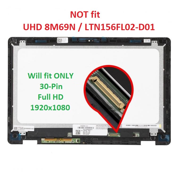 LCD Touch Screen Display Assembly Dell Inspiron 15 7000 Series 7558 ...