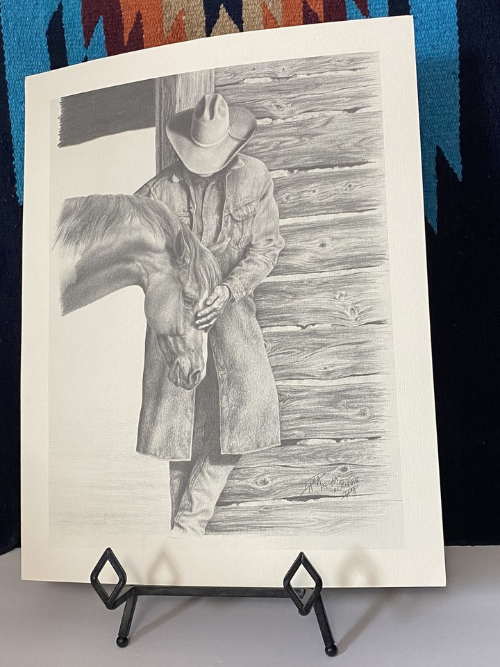 "Cowboy Soft Spot " Western Art Remarque by Cowgirl Artist Dana ...