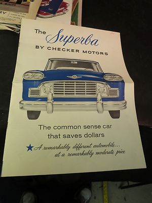 Original 1961 Superba Checker Motors 14" x 10-1/2" 8pg Brochure | eBay