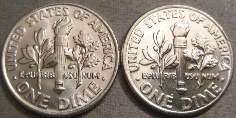 SELLING AS SHOWN - 2001 P & 2001 D UNCIRCULATED ROOSEVELT DIMES * 2 ...