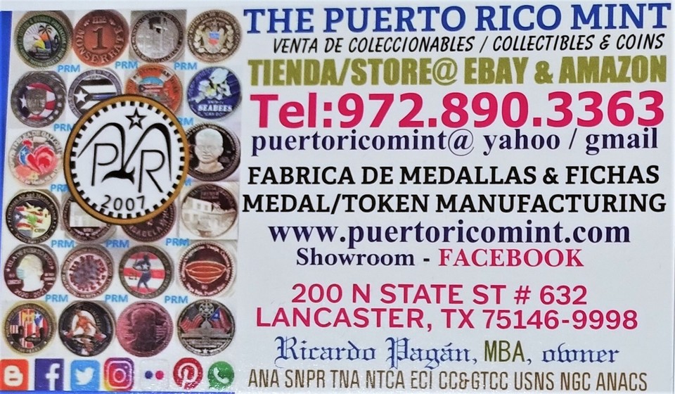 2012 Gold 25c FGH RINCON PUERTO RICO Encased Cent Lucky Penny coin ...