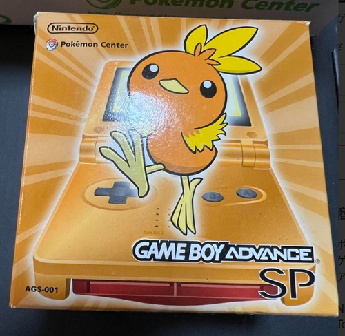 Nintendo Gameboy Advance SP Torchic Pokemon Center Limited Edition NEW ...