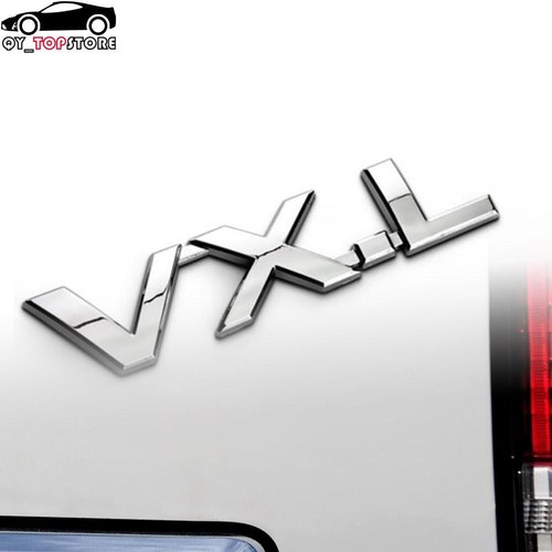 1Pcs VXL Chrome ABS Badge Car Body Rear Boot Trunk Decklid Sticker ...