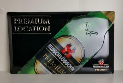 Feldschlößchen Premium Blechschild, Premium Location, ca. 50 x 30 cm ...