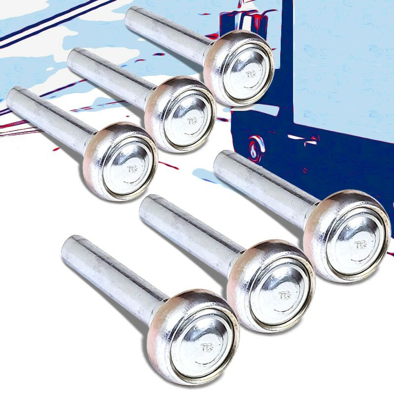 6X Steel Todco 1" Diameter Metallic Roller For Freight Trailer Roll-Up ...
