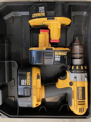 Dewalt DC920 18V Cordless drill with batteries-charger plus DC411 cut ...