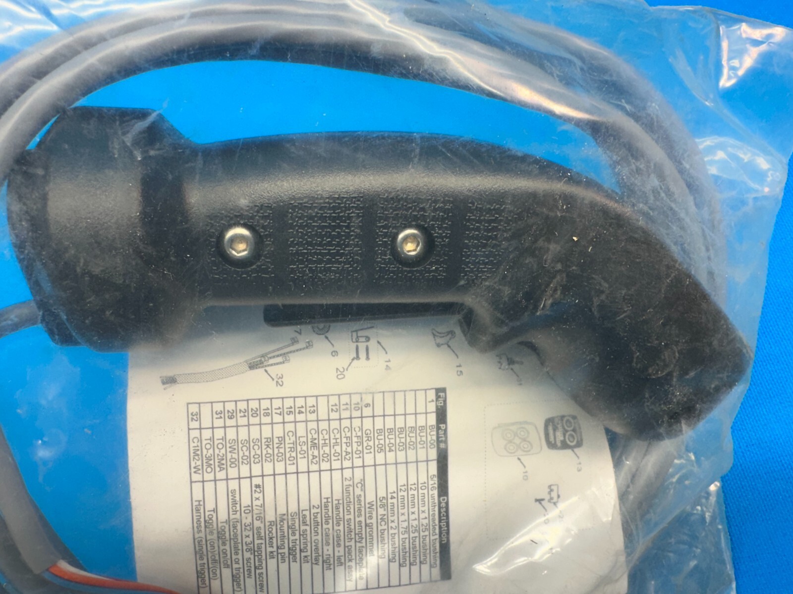 Sure Grip Controls Electronic Joystick Handle Base CBDE-10 CU Handle | eBay