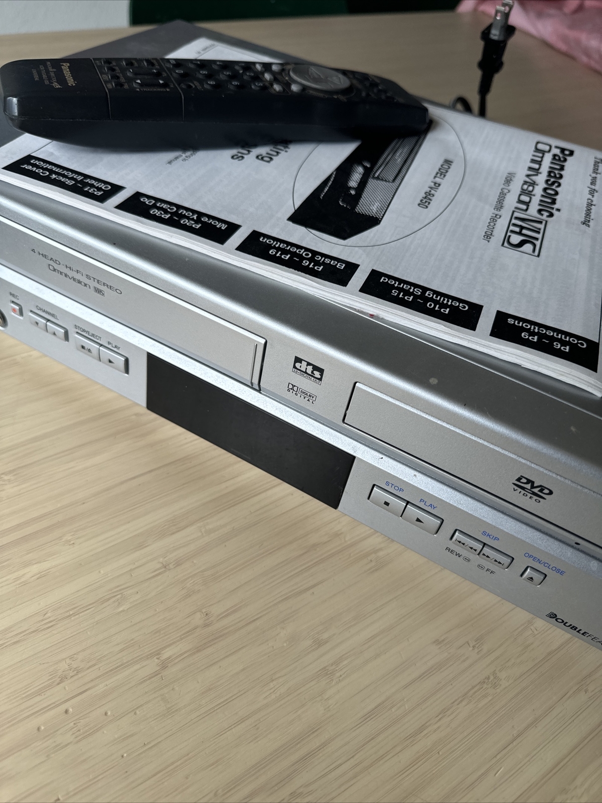 Panasonic DVD VCR COMBO VHS DVD Player PV-D4734S With Remote - Tested ...