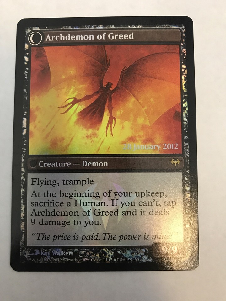 Ravenous Demon X1 Prerelease Foil Dark Ascension Moderate Play MTG | eBay