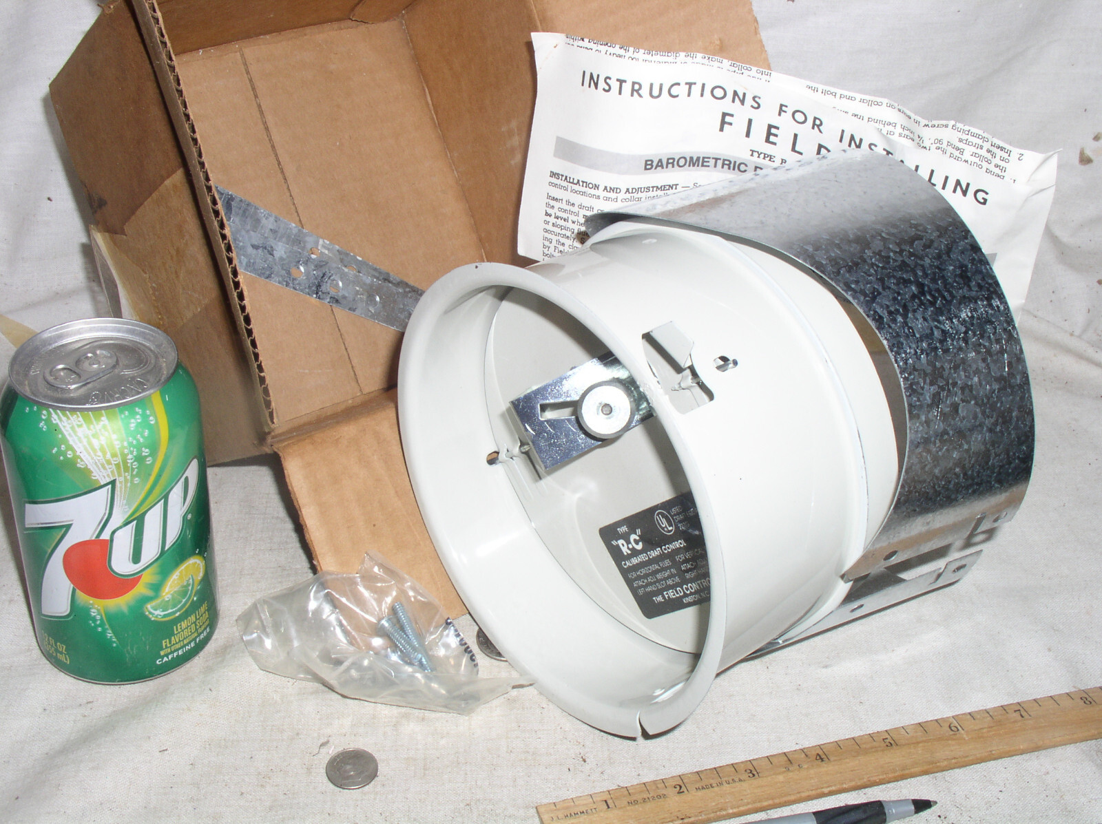 SEALED FIELD CONTROLS 6"RC STD CALIBRATED DRAFT CONTROL TYPE RC 6 INCH ...