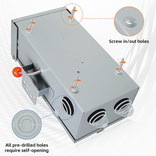 100A Manual Generator Transfer Switch, 24000W Heavy-Duty Double-Throw ...