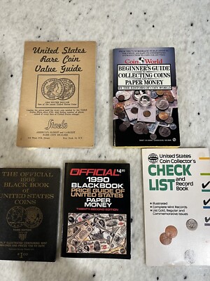Vintage Coin Collecting Black Book Price Guides Lot | eBay