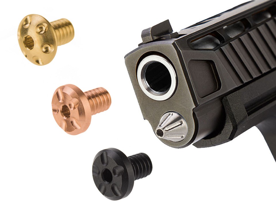 NDZ Sig P365XL & X Macro Stainless Steel Guide Rod End Screws in PVD ...