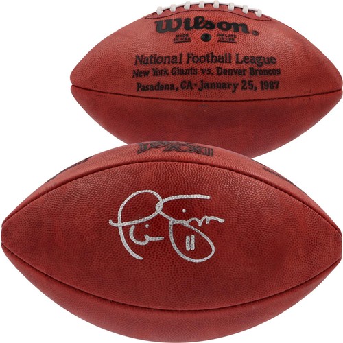 Phil Simms New York Giants Autographed Super Bowl Football 793395456032 ...
