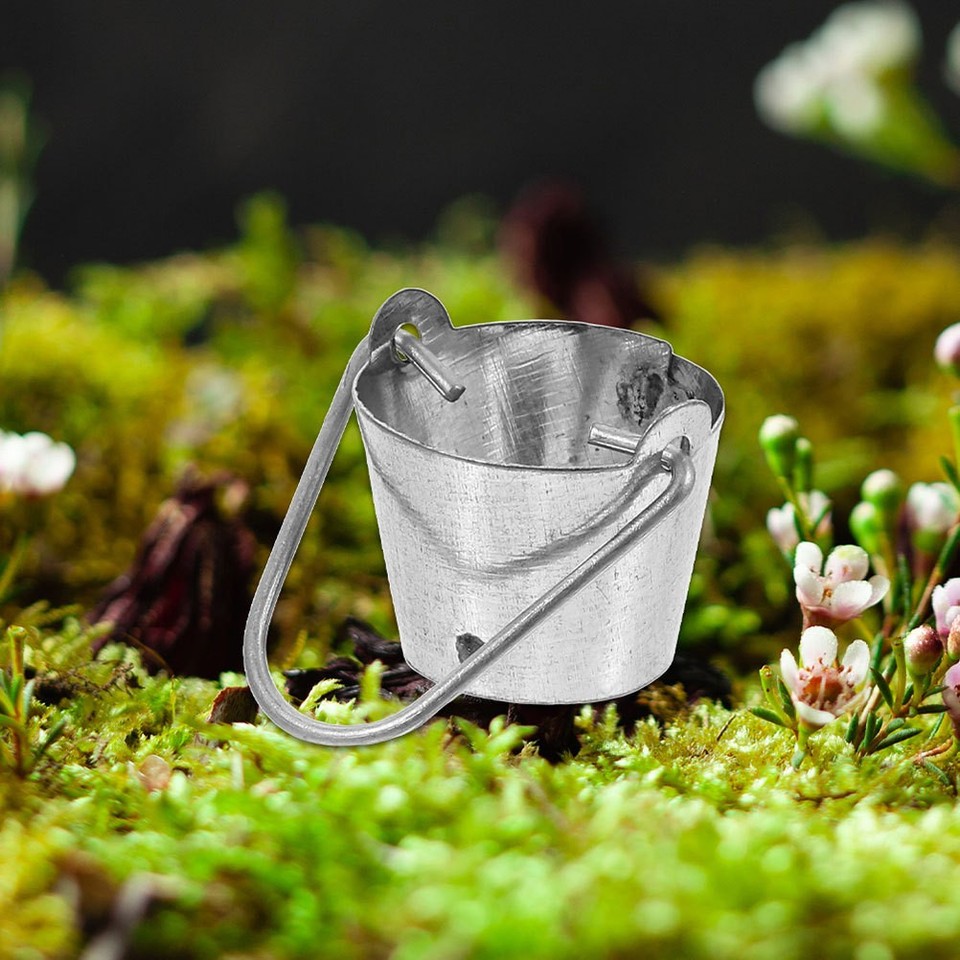 12 Pcs Water Bucket Miniature Garden Decoration Decorative Metal | eBay ...
