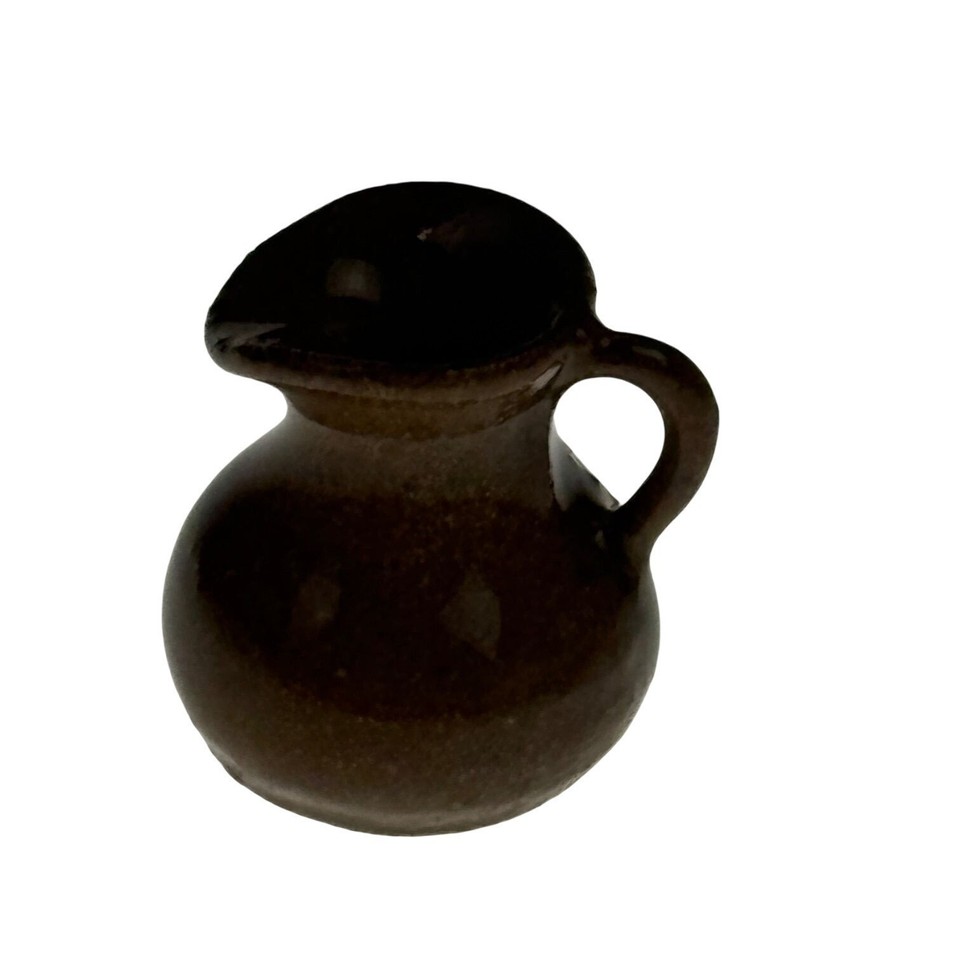 Miniature Ceramic Pitchers Cup Set Saucer Dollhouse Decor Vase Vintage ...