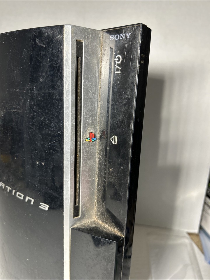 Sony PlayStation 3 PS3 CECHH01 Black System Console Only For Parts Or ...