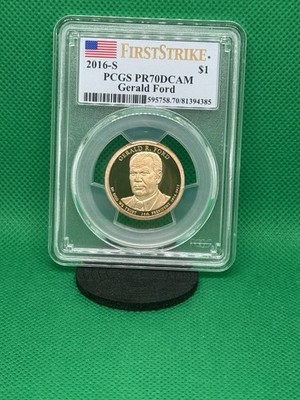 2016-S GERALD FORD PRESIDENTIAL DOLLAR FIRST STRIKE PCGS PR70DCAM LOOK ...