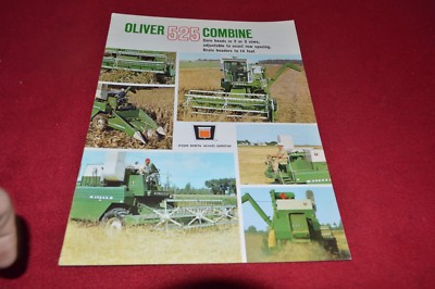 Oliver Tractor 525 Combine Dealer's Brochure YABE15 | eBay