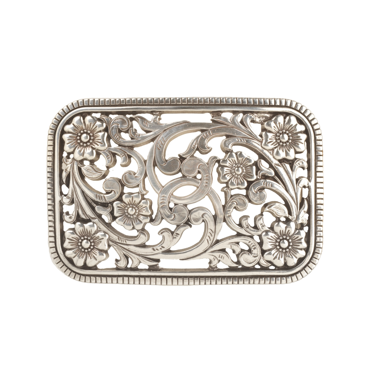Nocona Ladies Floral Filigree Rectangle Belt Buckle 37927 for sale ...