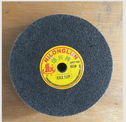 8" Dia 2" Thick 60 Grit Nylon Fiber Wheel Abrasive Polishing Buffing ...