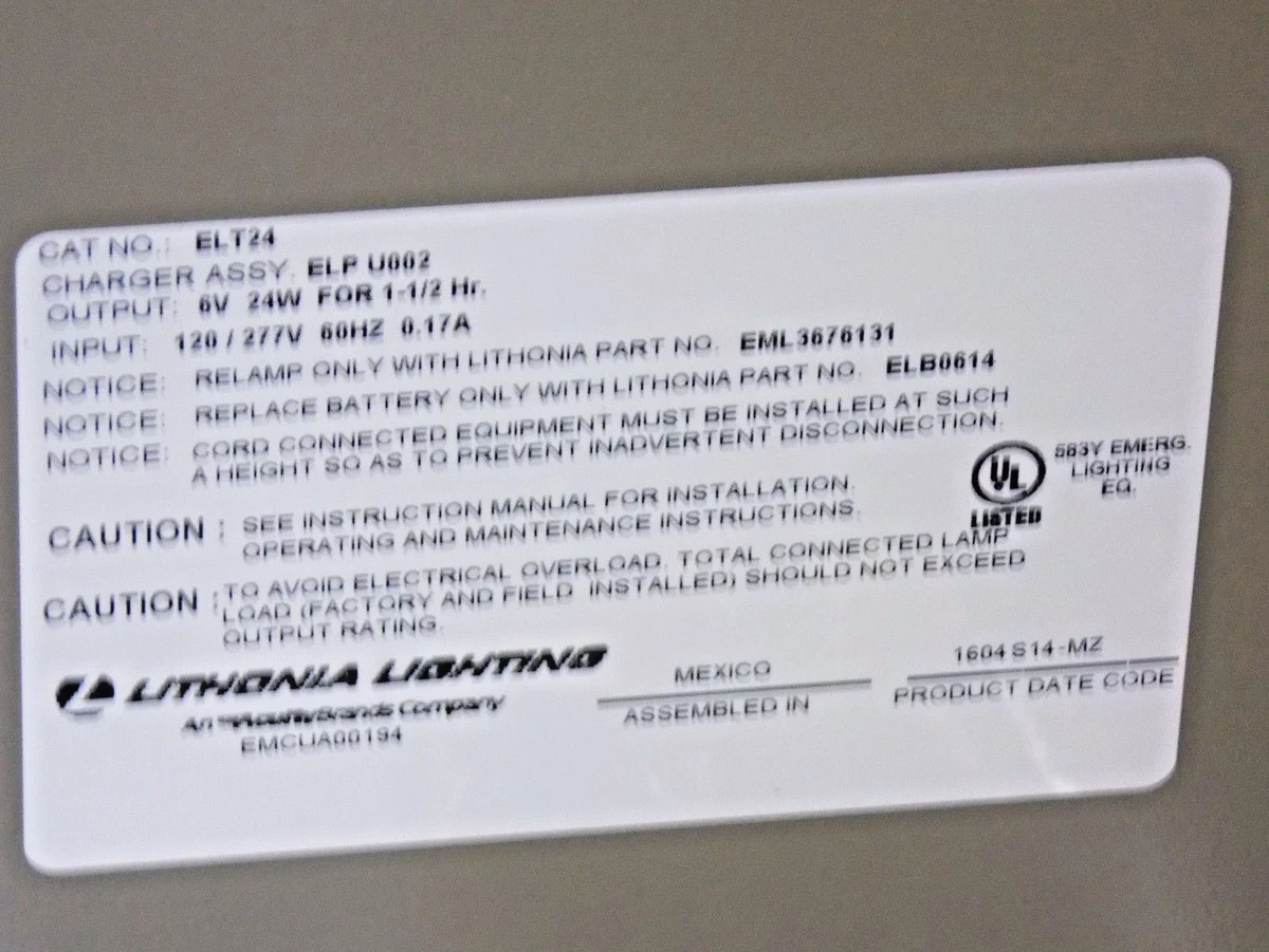 Lithonia Emergency Lighting Manuals | Shelly Lighting