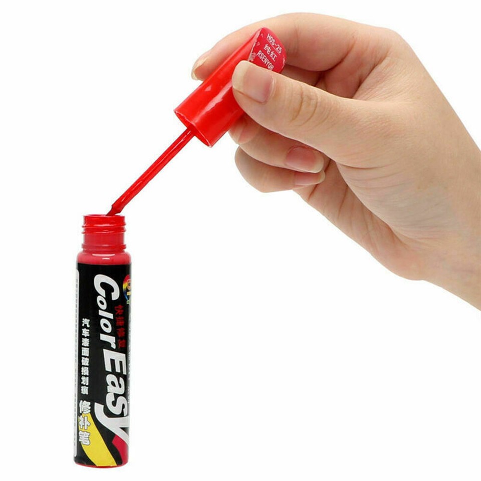 Red Car Paint Repair Pen Scratch Remover Touch Up Clear Coat Applicator ...