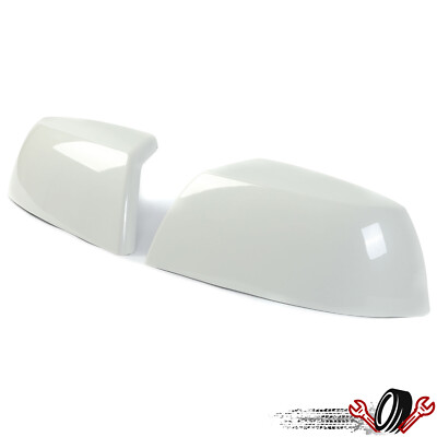 LH & RH White Mirror Caps Replacement For Toyota Tundra Sequoia 11-19 ...