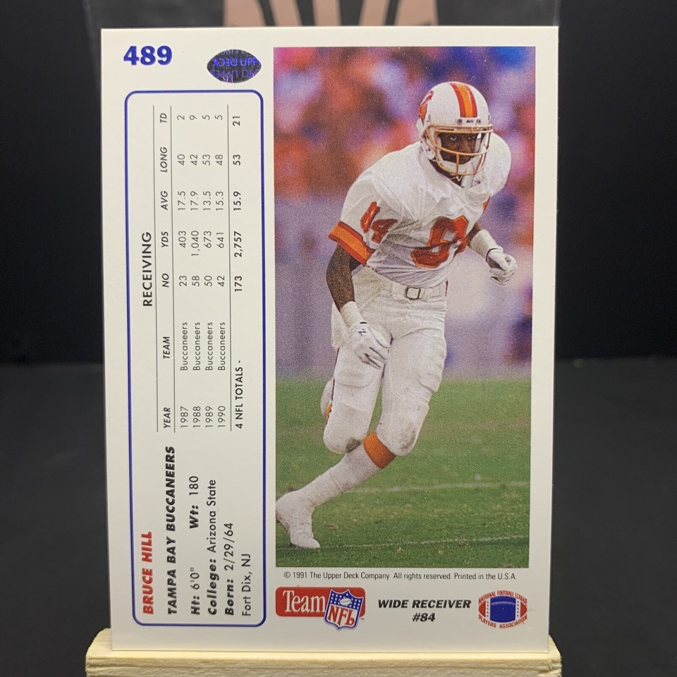 1991 Upper Deck Bruce Hill Tampa Bay Buccaneers #489 | eBay