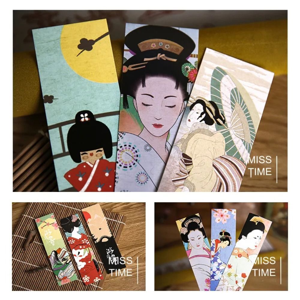 30 Sheets/pack Creative Paper Bookmark Vintage Retro Wind Bookmarks | eBay