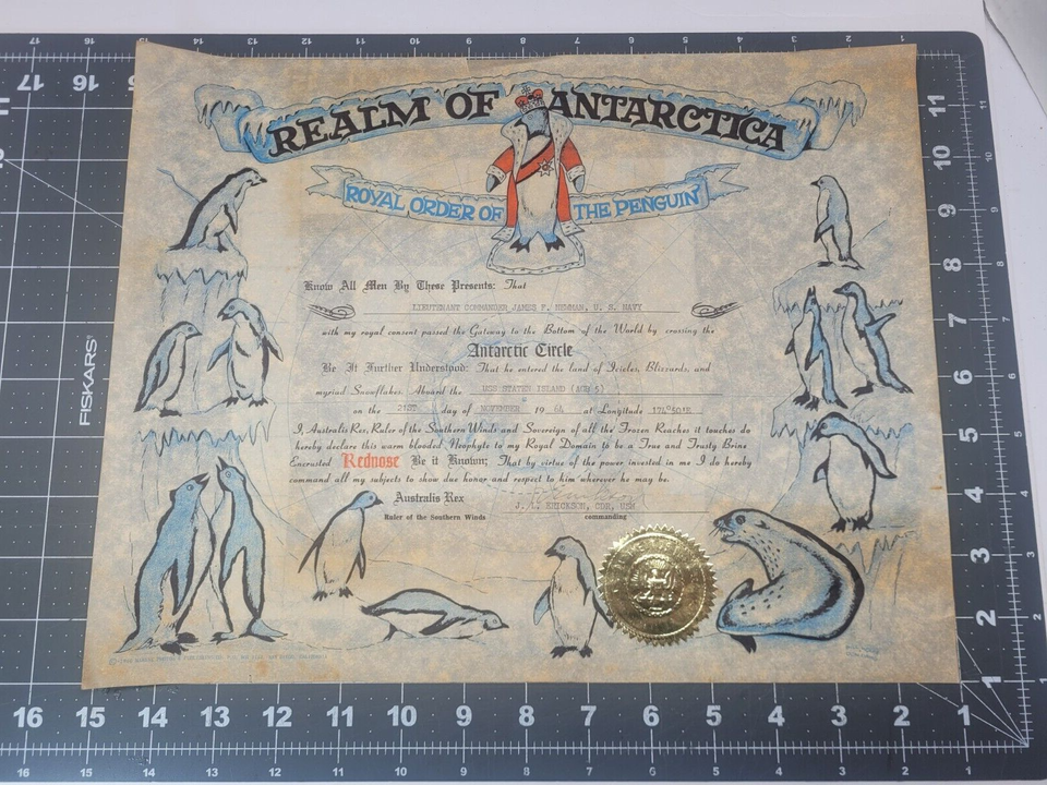 Deep Freeze Task Force 43 Icebreaker RedNose BlueNose Shellback ...