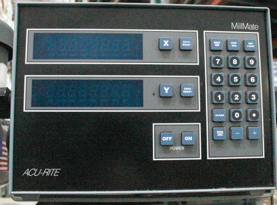 Bridgeport Milling Machine w/ 8F Powerfeed Acu-Rite MillMate Digi ...