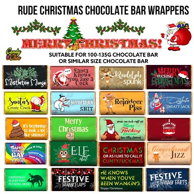Rude Novelty Chocolate Bar Wrapper Funny Gift Present Birthday ...