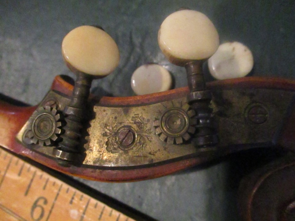 Vintage Geared Violin Tuners Tuning Pegs w/ Peg Board | eBay