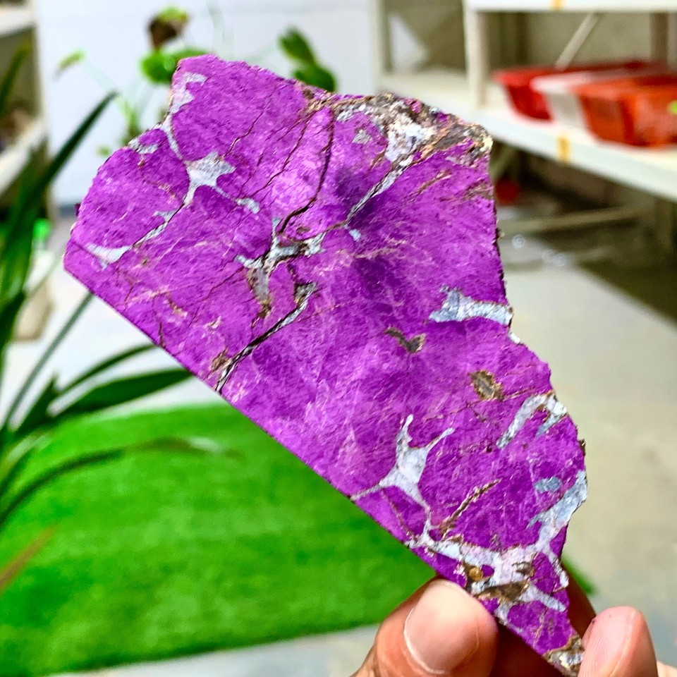 124G Namibia Natural Metallic Dark Purple Purpurite Piece Rough Rare ...