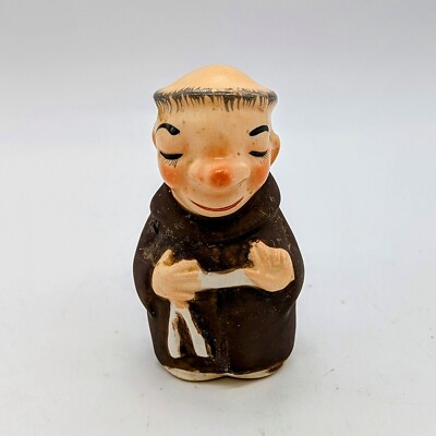 Vintage Friar Tuck/Monk Ceramic Salt Shaker Lefton Japan, No Stopper | eBay