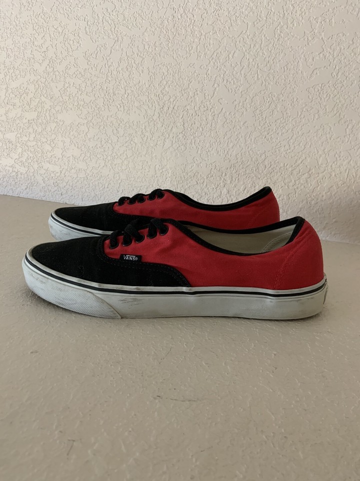 VANS Men’s 11 Classic Red Canvas Lace Up Skate Shoes | eBay