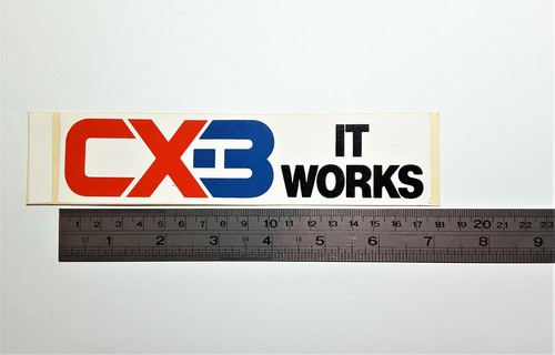 Vintage CX-3 it works vinyl car boat decal sticker 17.5x4.5cm | eBay ...