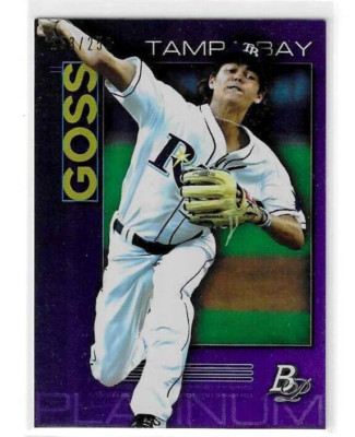 2020 Bowman Platinum JJ GOSS prospect /250 rookie Ice PURPLE Foil Icy ...