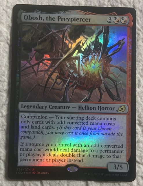 MTG Obosh, the Preypiercer Ikoria: Lair of Behemoths 228/274 Foil Promo ...