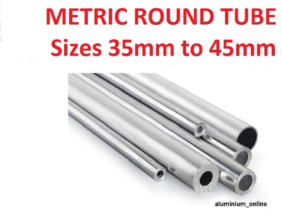 ALUMINIUM ROUND TUBE METRIC 35mm 38mm 40mm 42mm 45mm | eBay