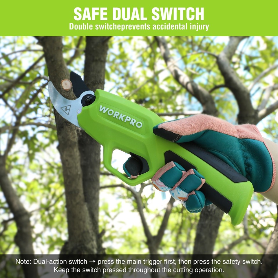 7.2V Battery Powered Electric Pruning Shear Cordless Tree Pruner Garden ...