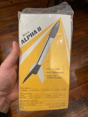 Vintage Astron Alpha II Rocket Estes unopened | eBay