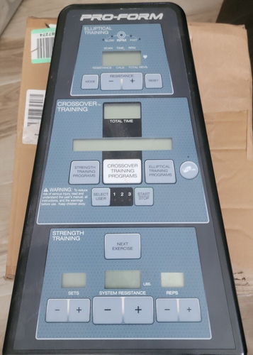 Proform Crossover Elliptical - PFES80040 - Console Program Resistance ...